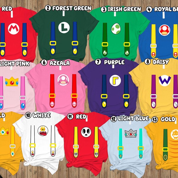 Super Mario Family Costumes - Etsy