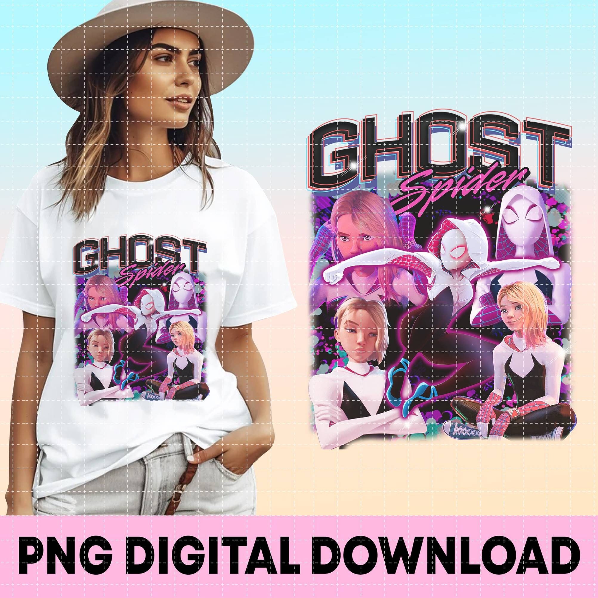 Ghost Spider Png Spider Gwen Stacy Png Spider-Man Across - Etsy México