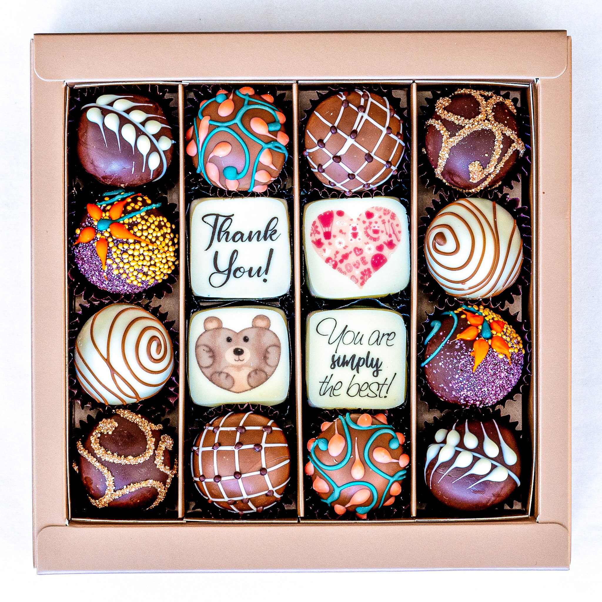 Complement Gift Box, Gratitude, Thank You Wishes, Luxury Truffles Set ...