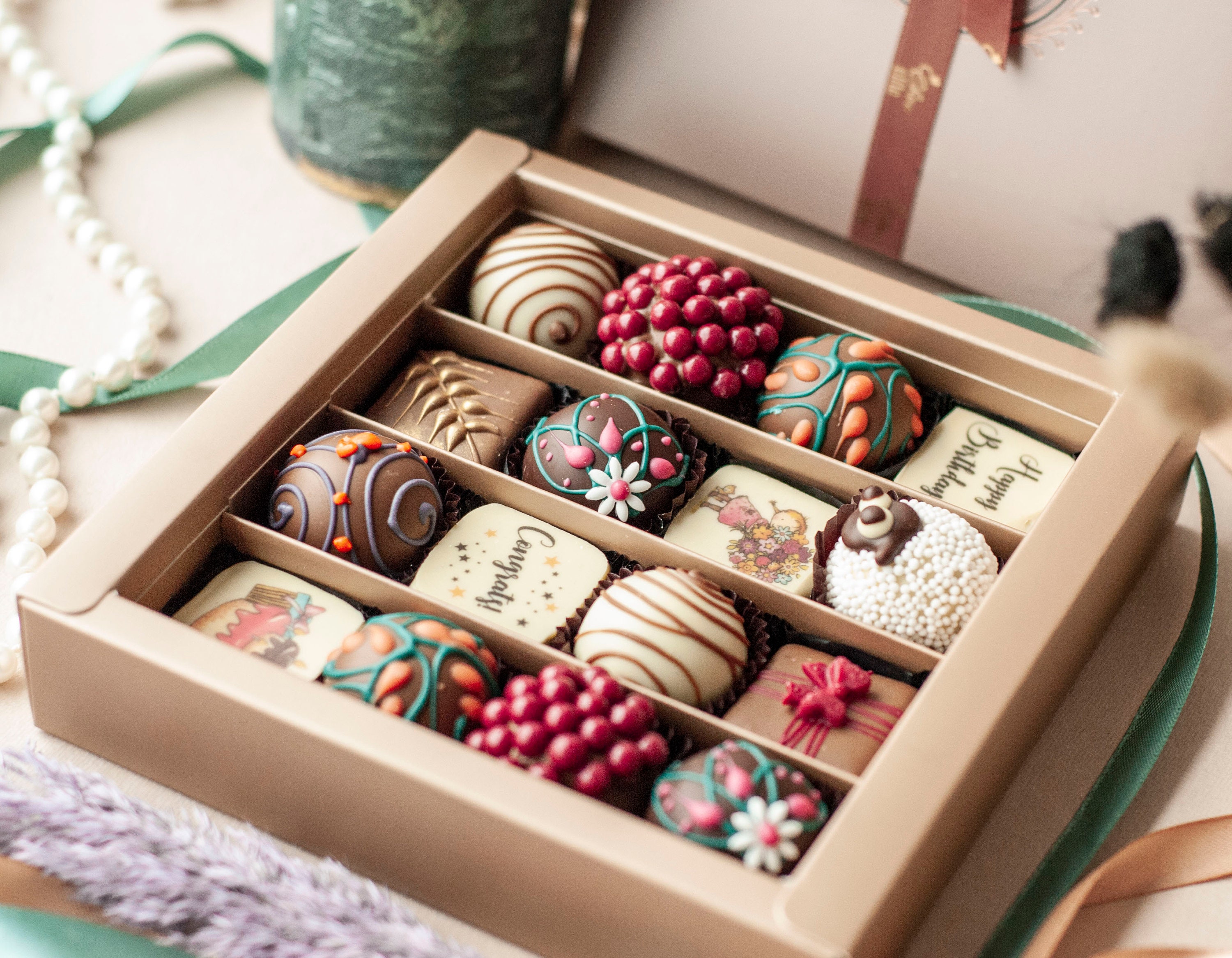 Personalized Delicious Chocolate Set, Surprise Box for Birthday, Craft ...