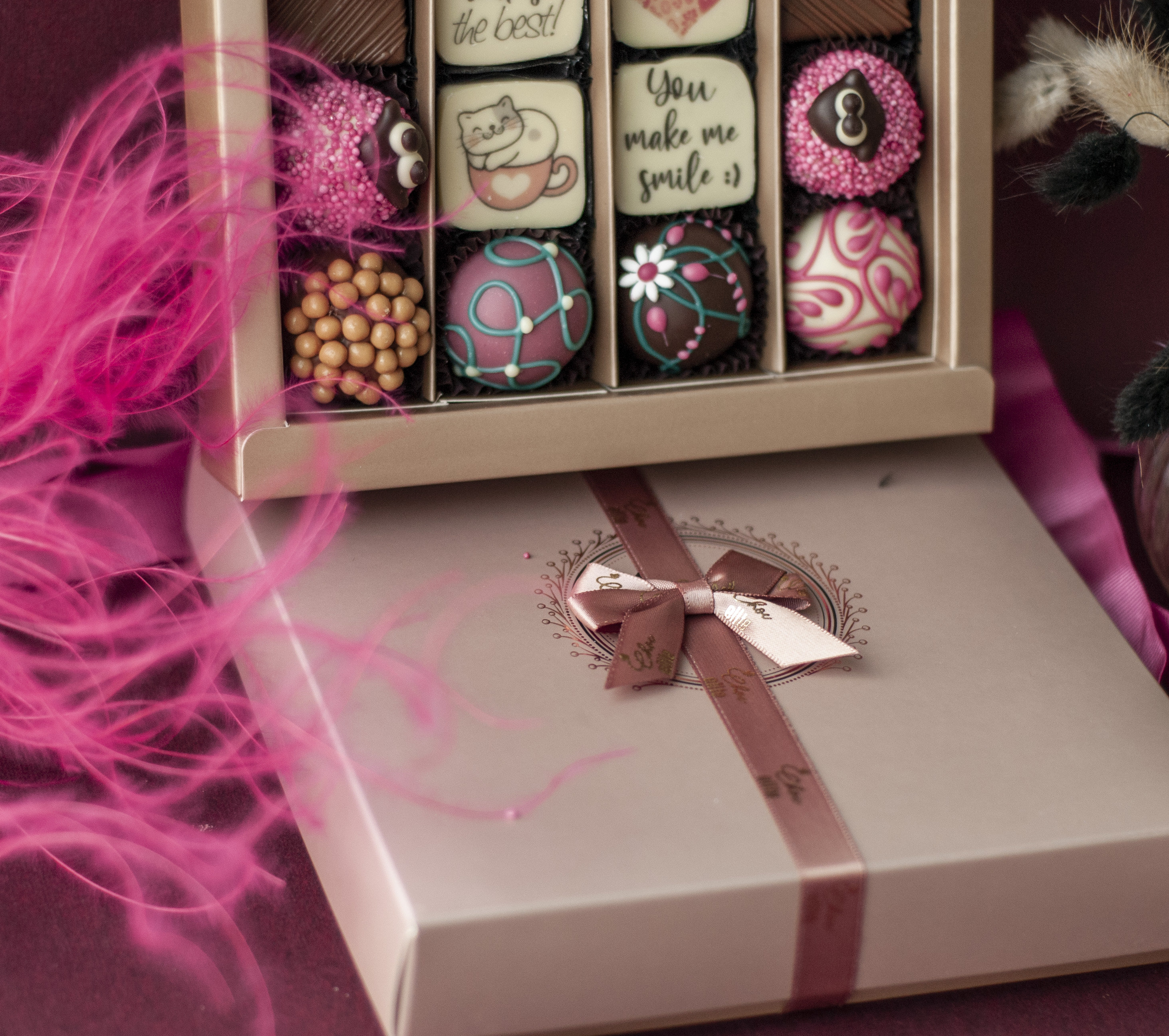 Special Chocolate Gift Box for Beloved, Artisanal Handmade Luxury ...