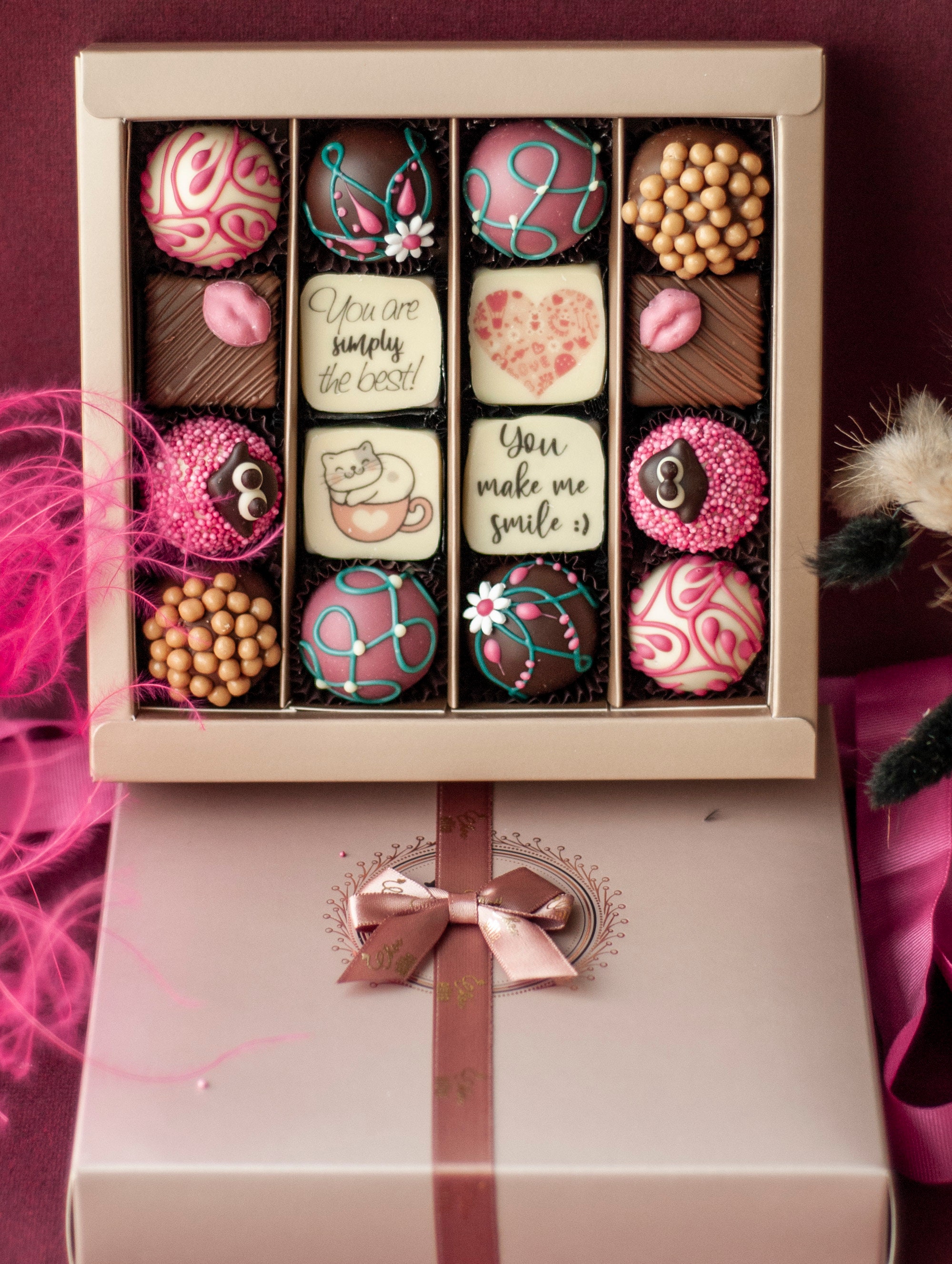 Special Chocolate Gift Box for Beloved, Artisanal Handmade Luxury ...