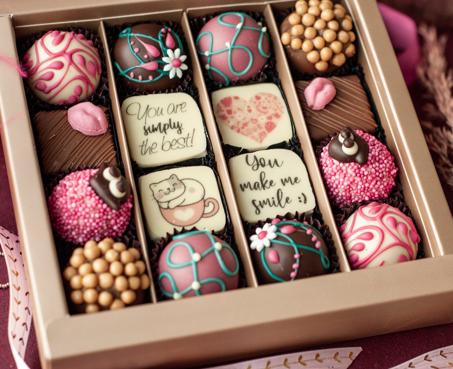 Special Chocolate Gift Box for Beloved, Artisanal Handmade Luxury ...