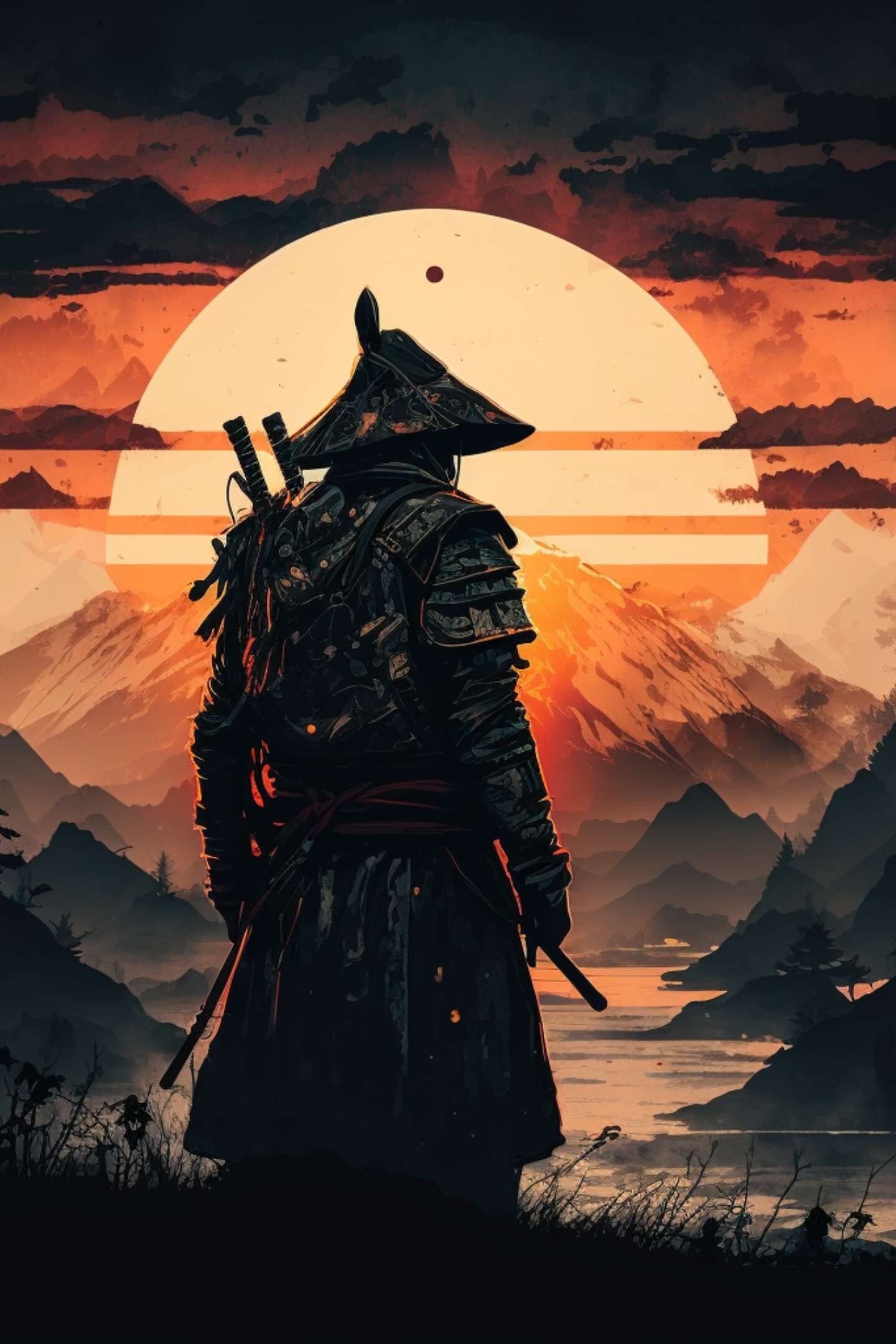Samurai Sunset - Etsy
