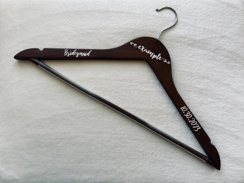 Set of 8 Personalized Wooden Hangers, Custom Hangers, Gifts for ...