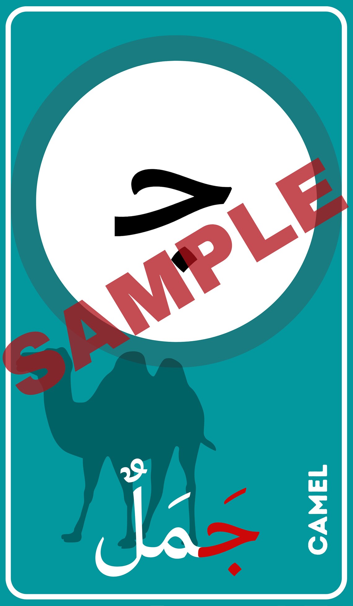 DIGITAL Arabic Letters Flashcards - Etsy