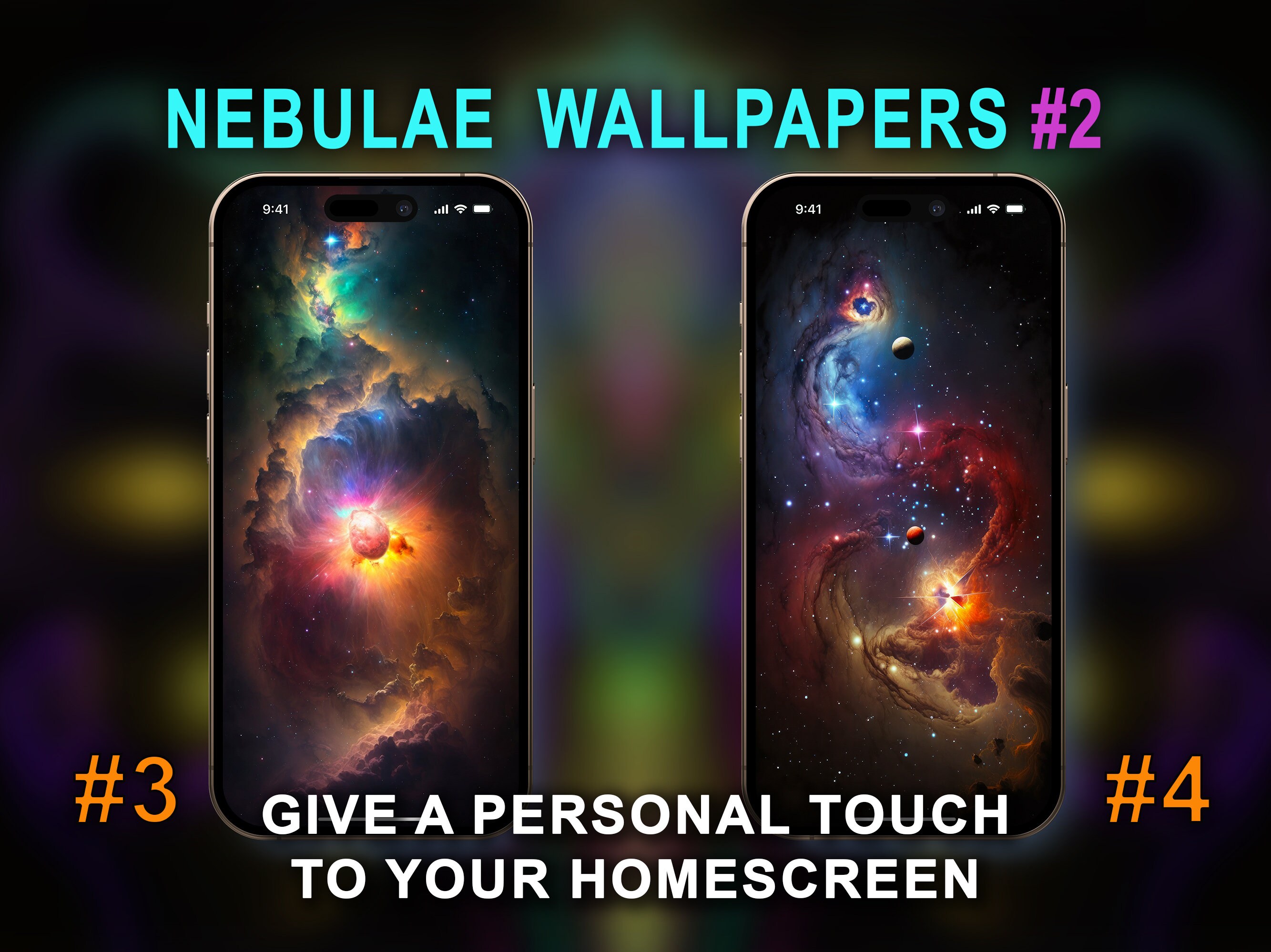 NEBULAE, Galaxies and Spirals, Planets and Asteroids Background Lock Screen Phone Wallpaper for ...