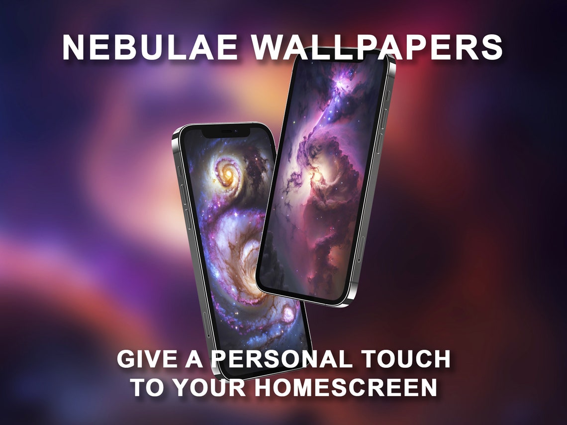 NEBULAE Universe and Stars Background Lock Screen Phone Wallpaper for a Smartphone Ios / Ipados ...