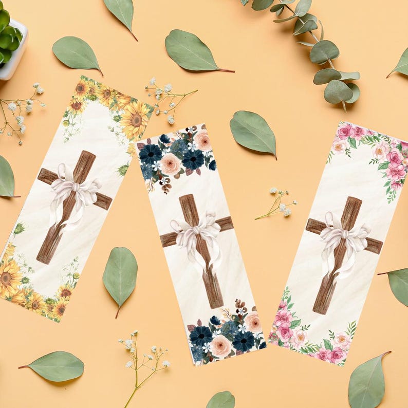 Printable Christian Easter Bookmarks Watercolor Bookmark Download True ...