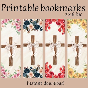 Printable Christian Easter Bookmarks Watercolor Bookmark Download True ...