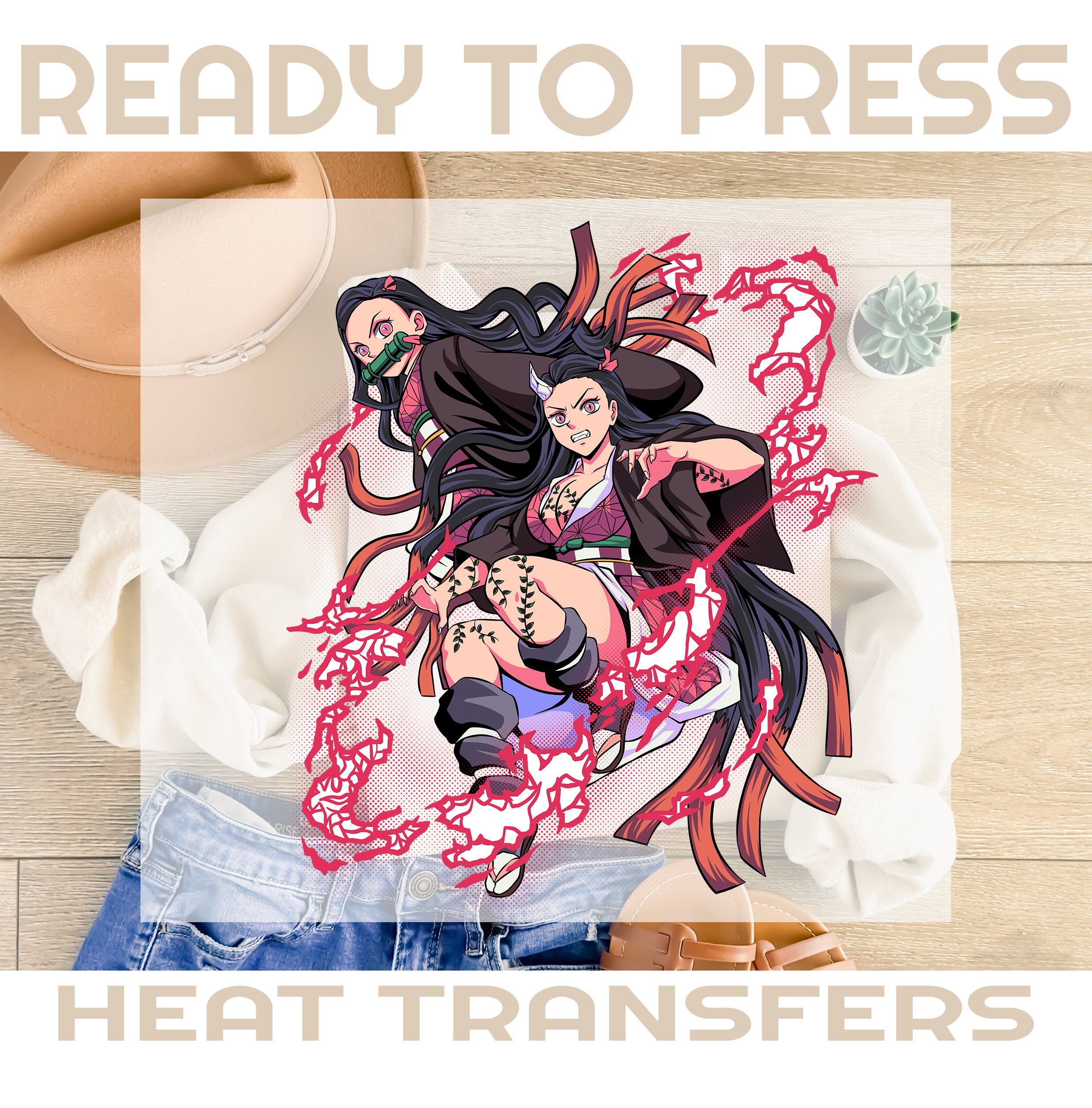 Anime DTF Transfer Anime Tshirt Design Iron on Transfer Dtf Transfer ...