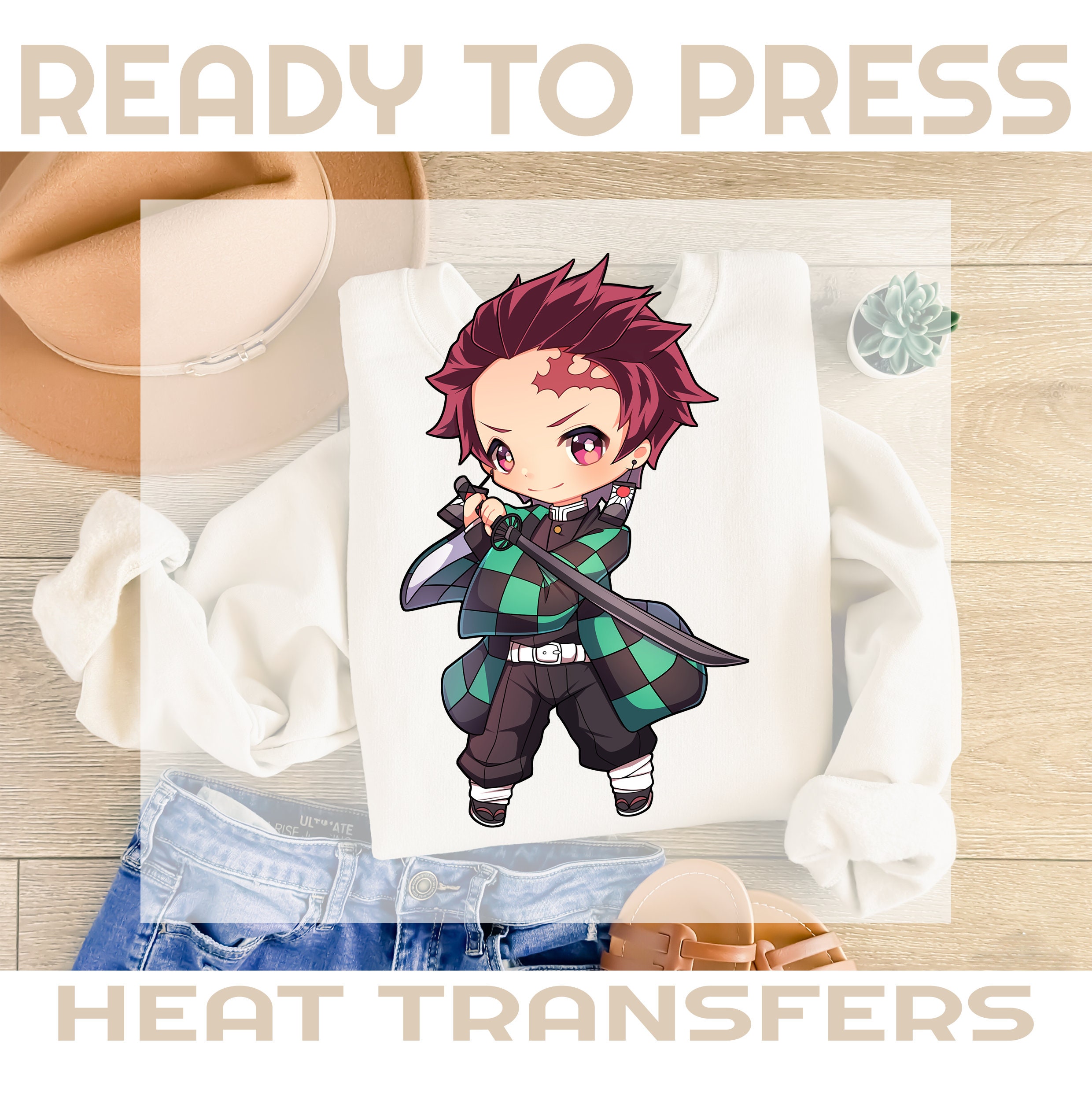 Anime DTF Transfer Anime Tshirt Design Iron on Transfer Dtf Transfer ...