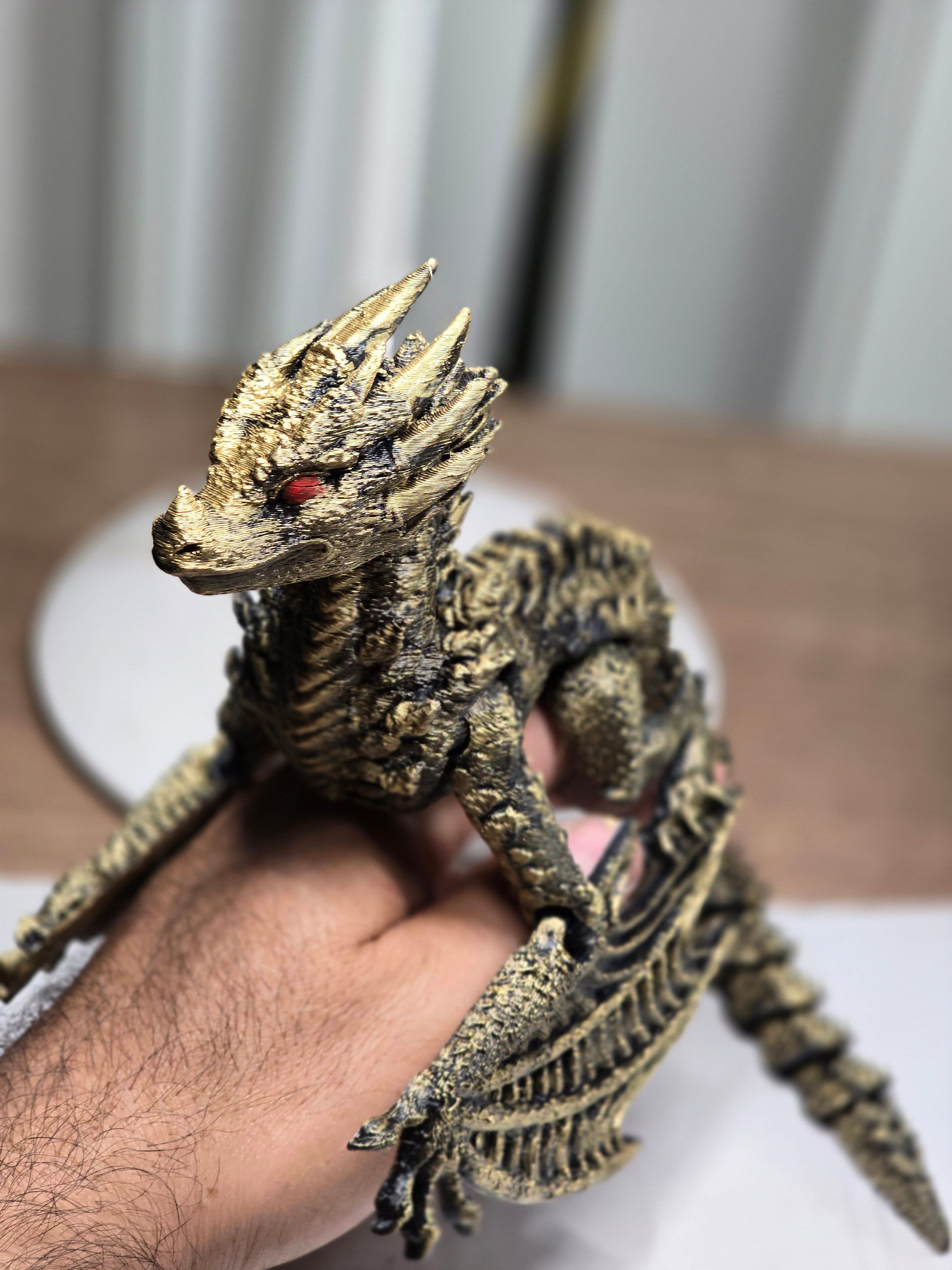 3D Printed Articulated Dragon - Etsy
