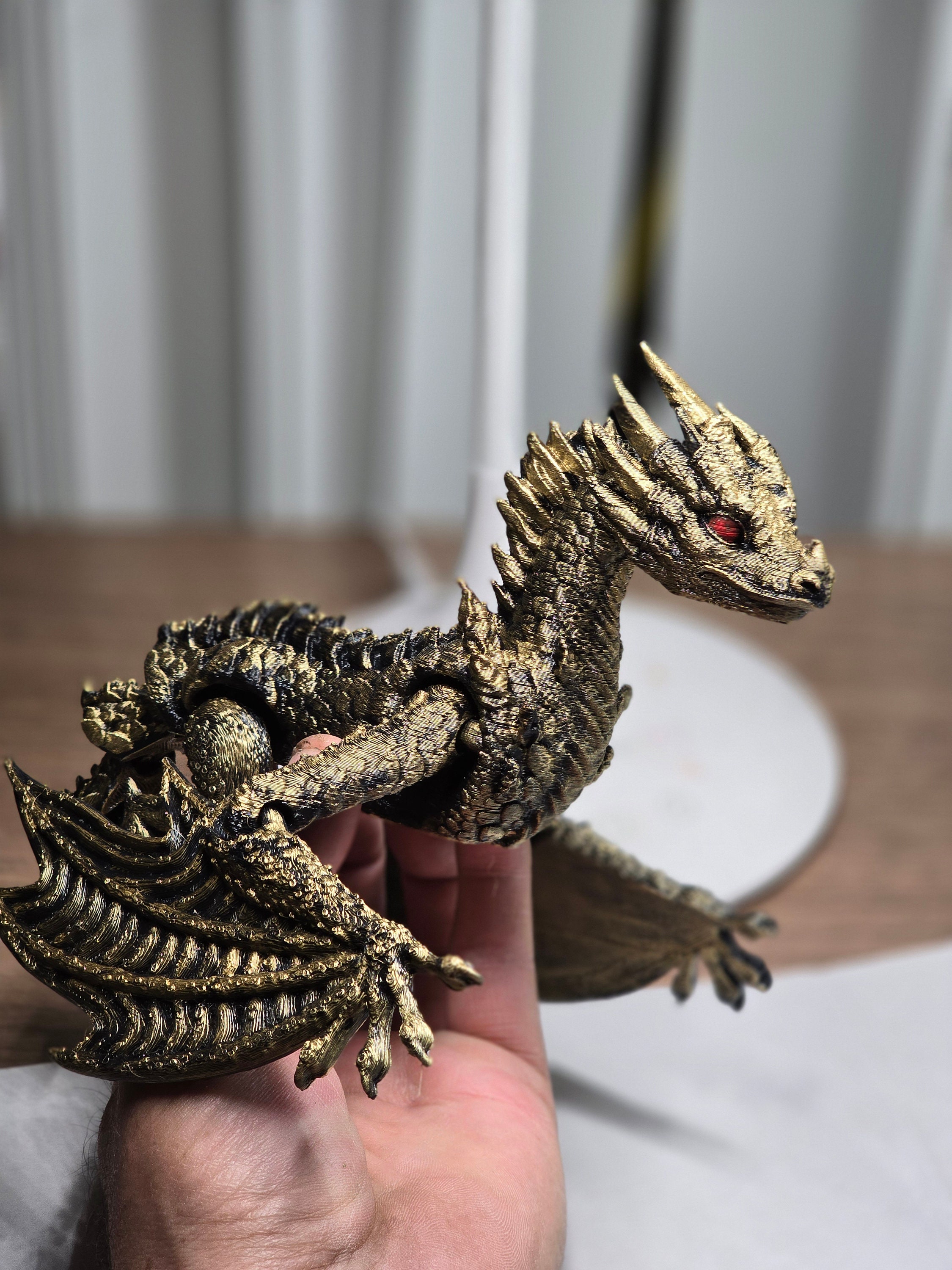3D Printed Articulated Dragon - Etsy