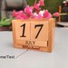 Personalized Wooden Calendar Block Set: Milestone Date Cubes - Etsy