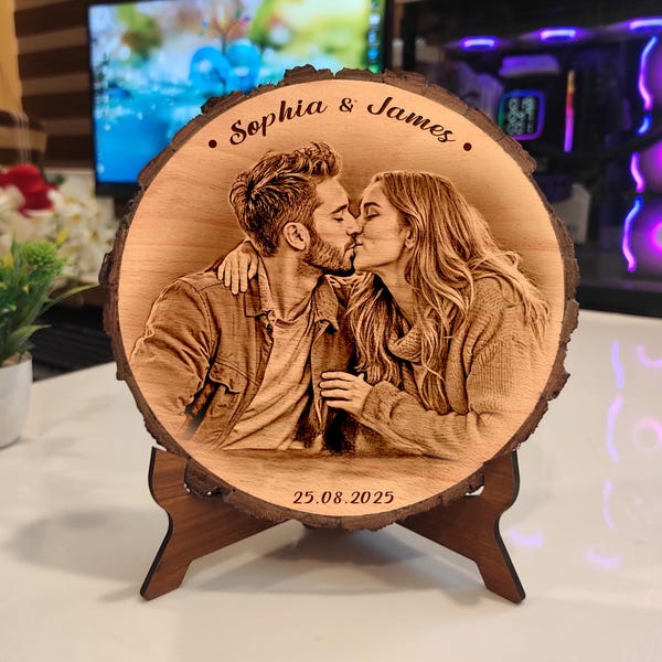 Engraved Wood Slice - Etsy