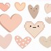 100 Kawaii Hearts Clipart, PNG SVG Format, White and Transparent ...