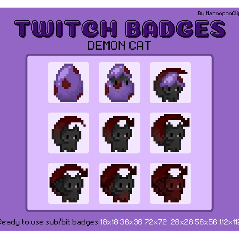 Pixel Twitch Badge - Etsy
