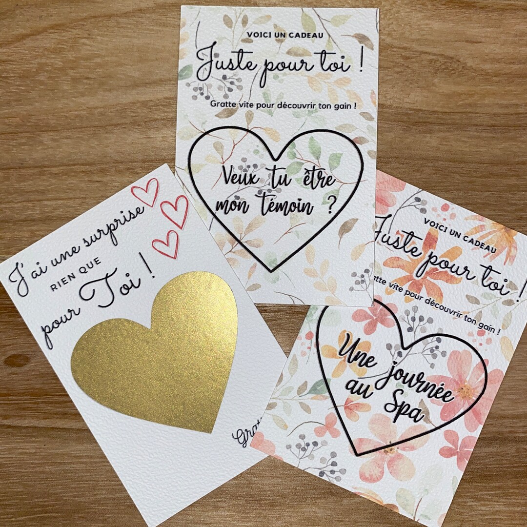 Customizable Surprise Scratch Card Gift Voucher Sample - Etsy