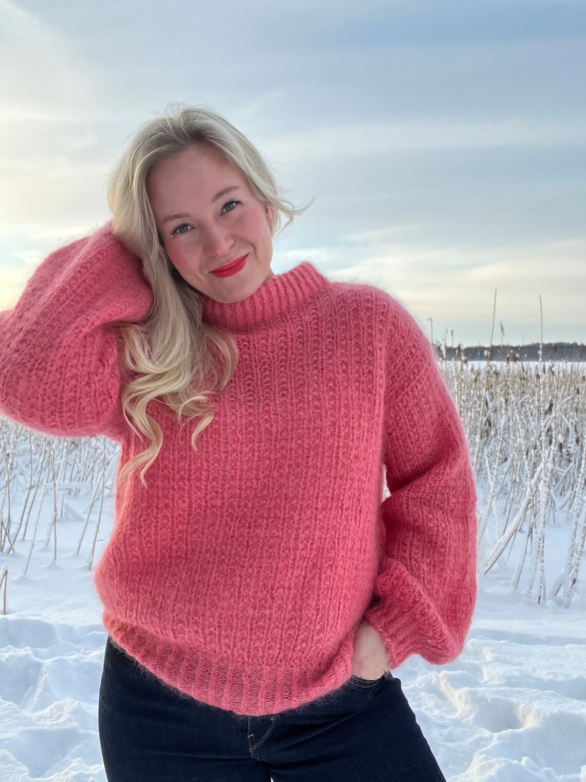Beginner Friendly Digital Knitting Pattern: Magnolia Sweater in Broken ...