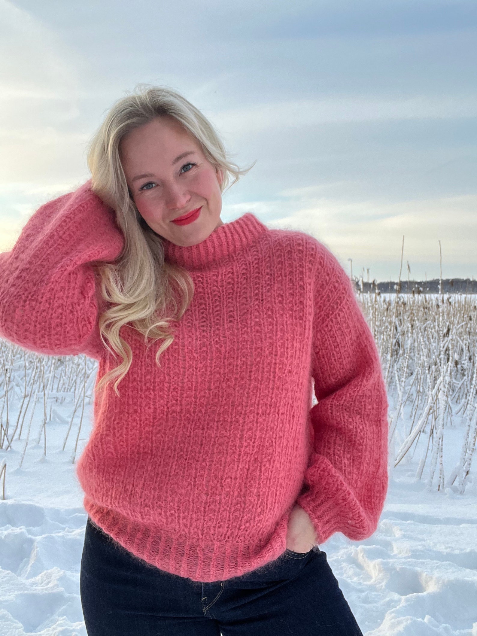 Beginner Friendly Digital Knitting Pattern: Magnolia Sweater in Broken ...