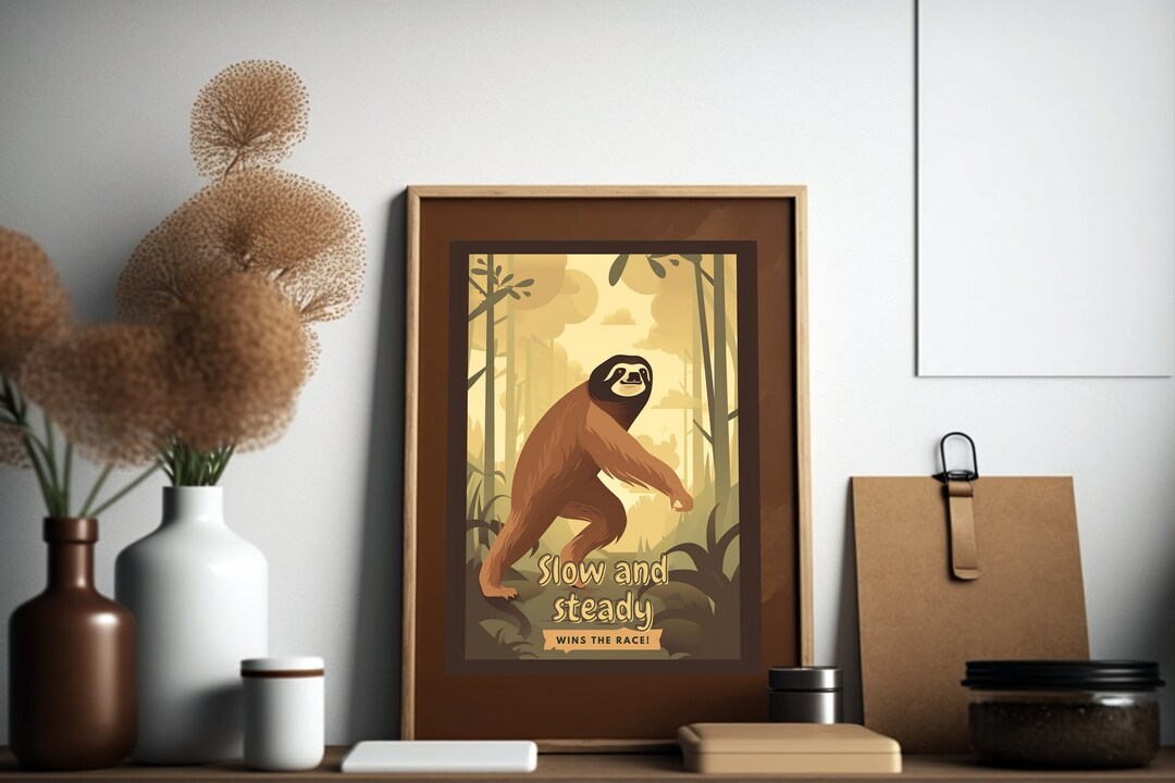 Motivational Posters for KIDS Sloth Students Teachers Wall - Etsy