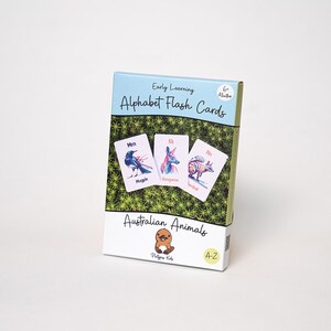 ABC Australian Animal Alphabet Flash Cards for Kids | Early Learning ...