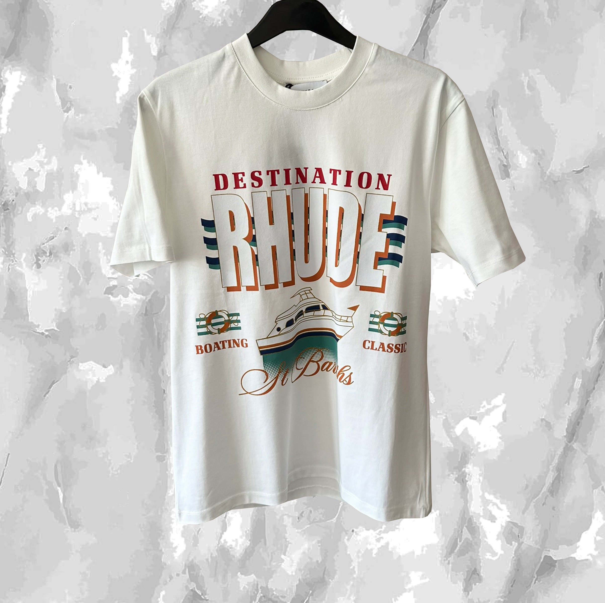 Vintage RHUDE White T-SHIRT St.barts Logo 2XL - Etsy