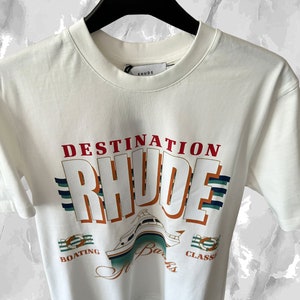 Vintage RHUDE White T-SHIRT St.barts Logo 2XL - Etsy