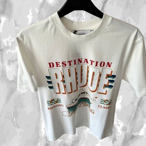 Vintage RHUDE White T-SHIRT St.barts Logo 2XL - Etsy