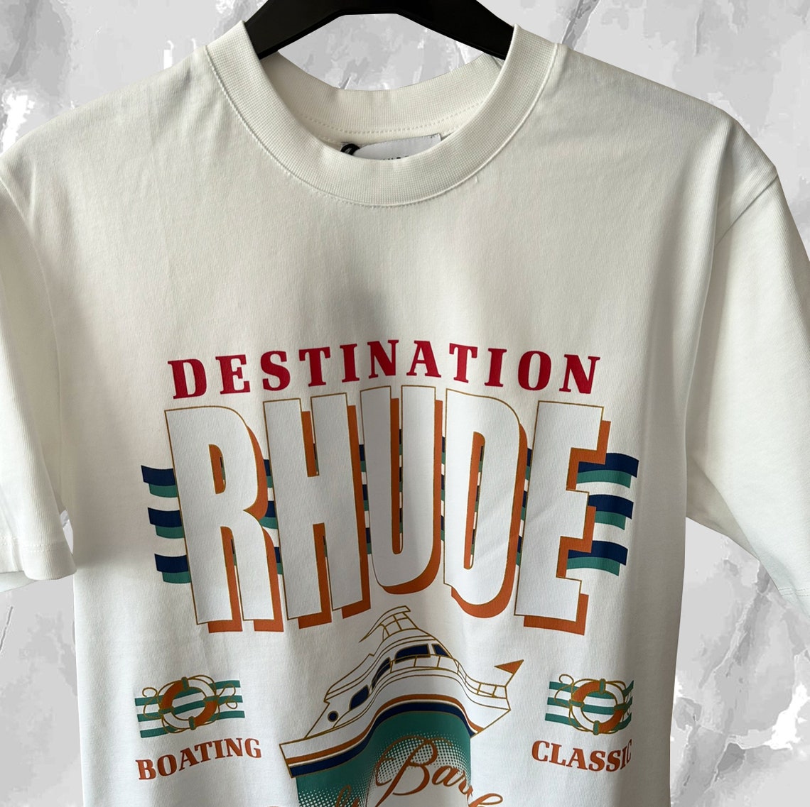 Vintage RHUDE White T-SHIRT St.barts Logo 2XL - Etsy