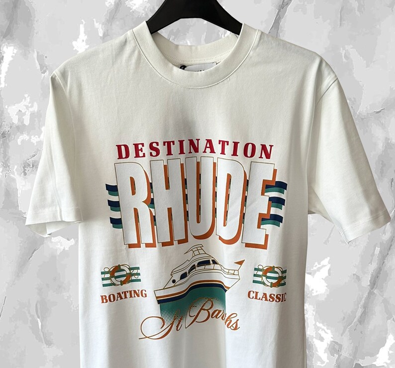 Vintage RHUDE White T-SHIRT St.barts Logo 2XL - Etsy