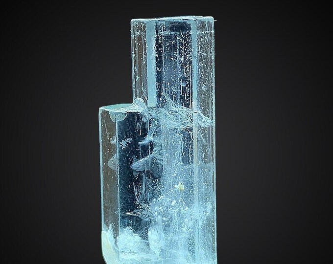 DNA Helix Blue Aquamarine Cluster Crystal , Terminated Aquamarine ...