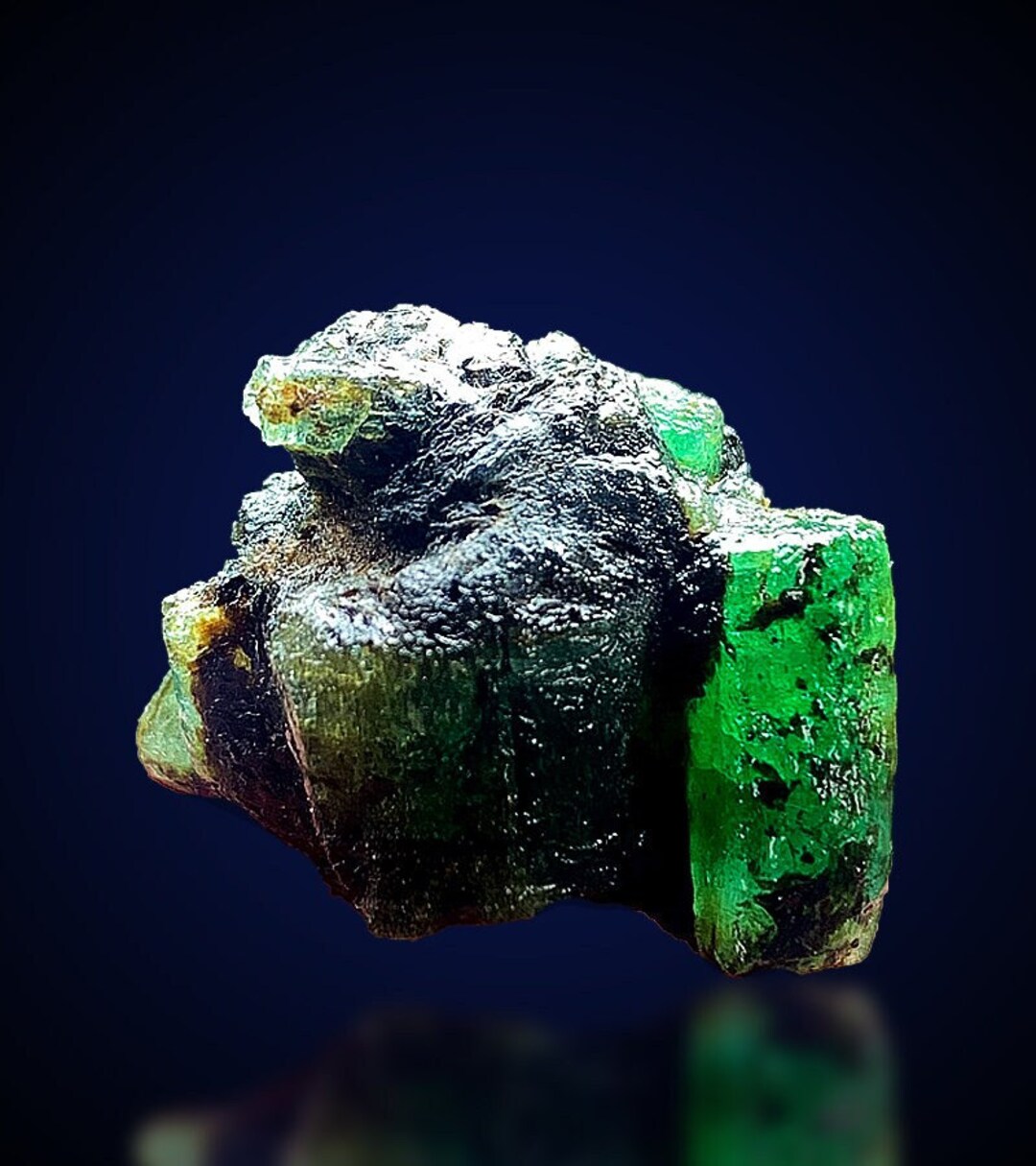 A Lush Green Emerald Cluster Specimen From Panjshir Afghanistan - Etsy