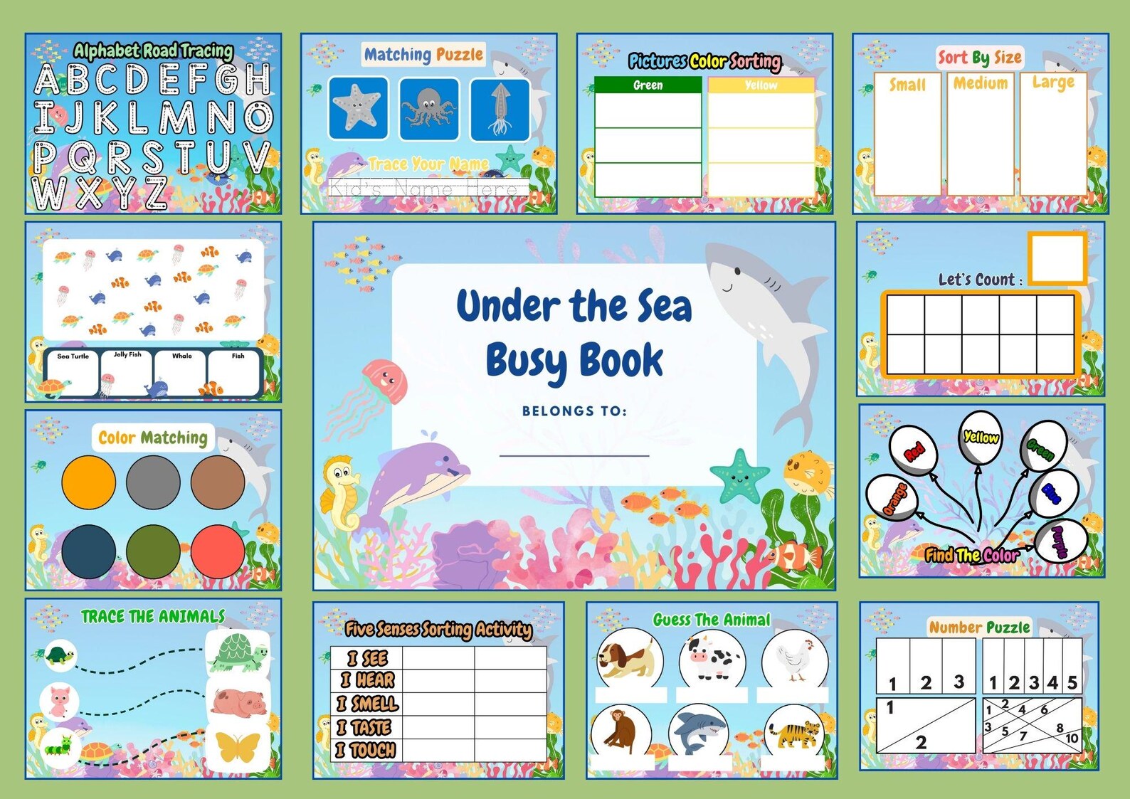 My First Busy Book, Toddler Busy Book Printable, Learning Binder ...