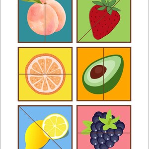 Puzzles Toddlers Preschool Activities Printable Activity - Etsy