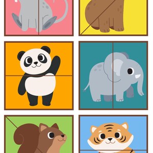 Puzzles Toddlers Preschool Activities Printable Activity - Etsy