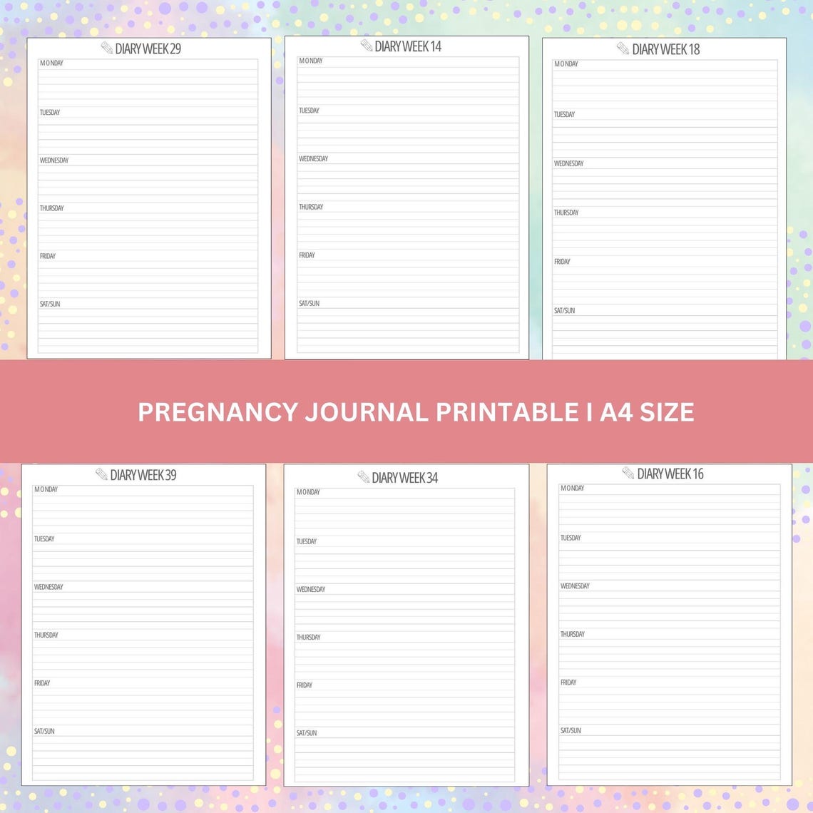 Pregnancy Journal Guide Baby Template Printable New for New Mom Birth ...