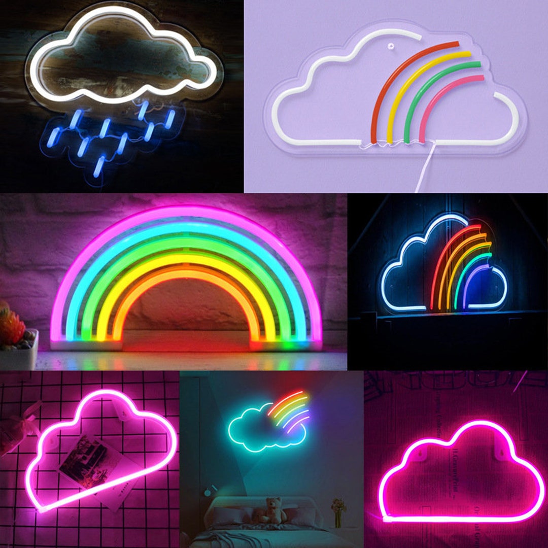 Rainbowcustom_neon_sign neon Signs Custom Neon Neon Sign - Etsy