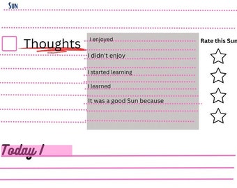 Aesthetic Week Planner, Cute Preppy Planner, a Way to Keep Yourself ...