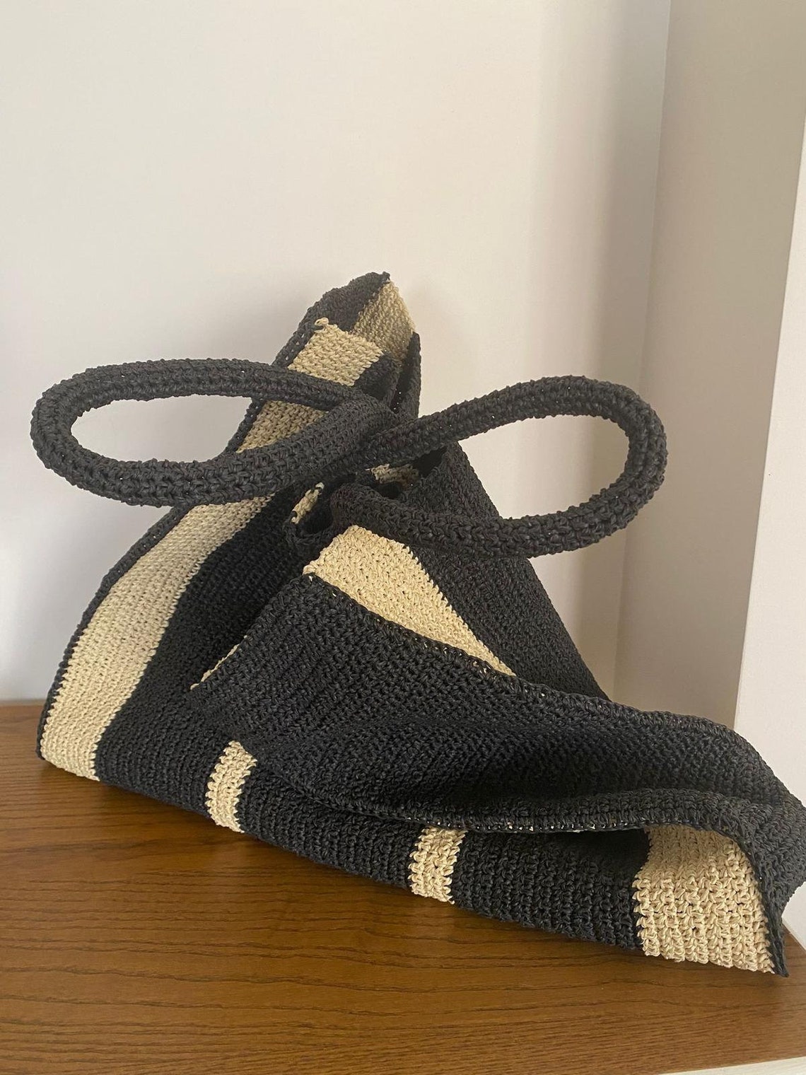Stay On-trend With This Oversized Knitted Raffia Bag the Perfect Summer ...