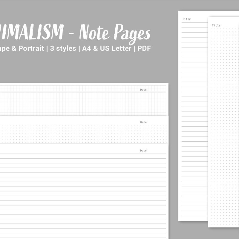 Minimal Notebook - Etsy