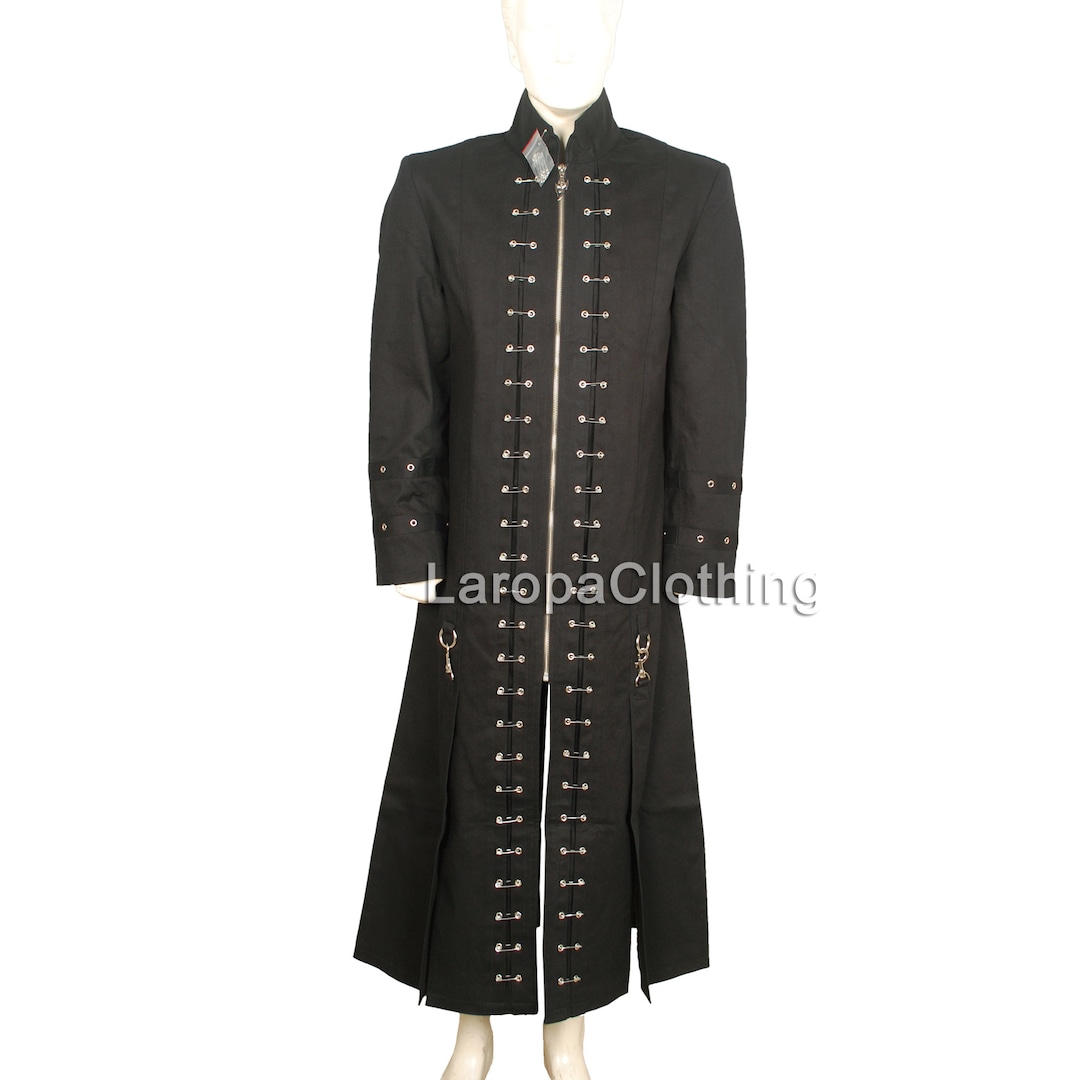 Gothic Vampire Buckle Pinhead Trench Coat - Etsy
