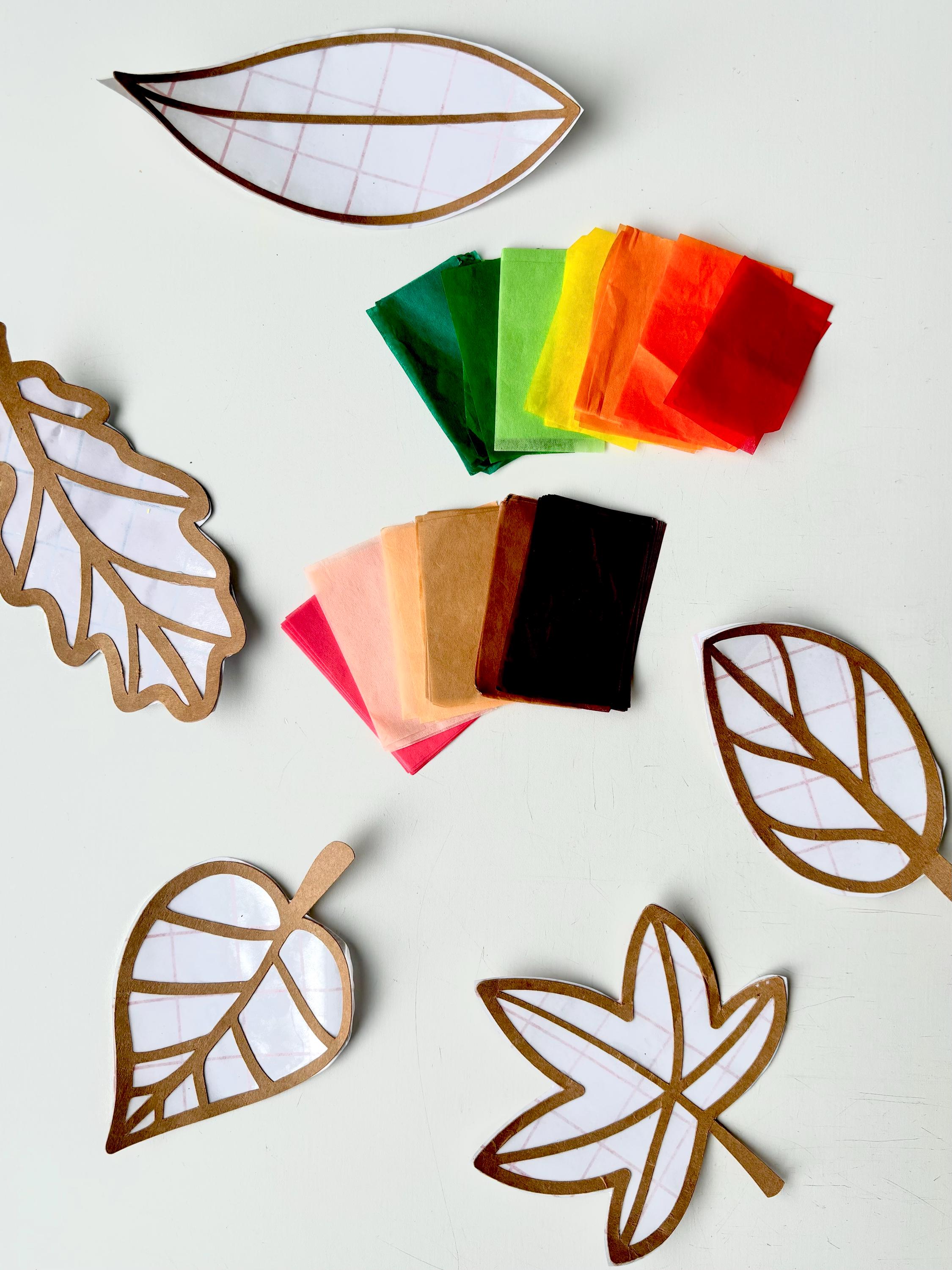 Autumn Leaf Garland | Craft Kits for Kids | Make Your Own Suncatcher ...
