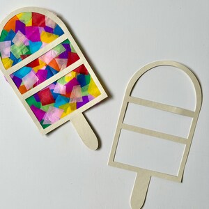 Ice Lolly Suncatcher Craft Kit for Children Summer Crafting With Kids ...