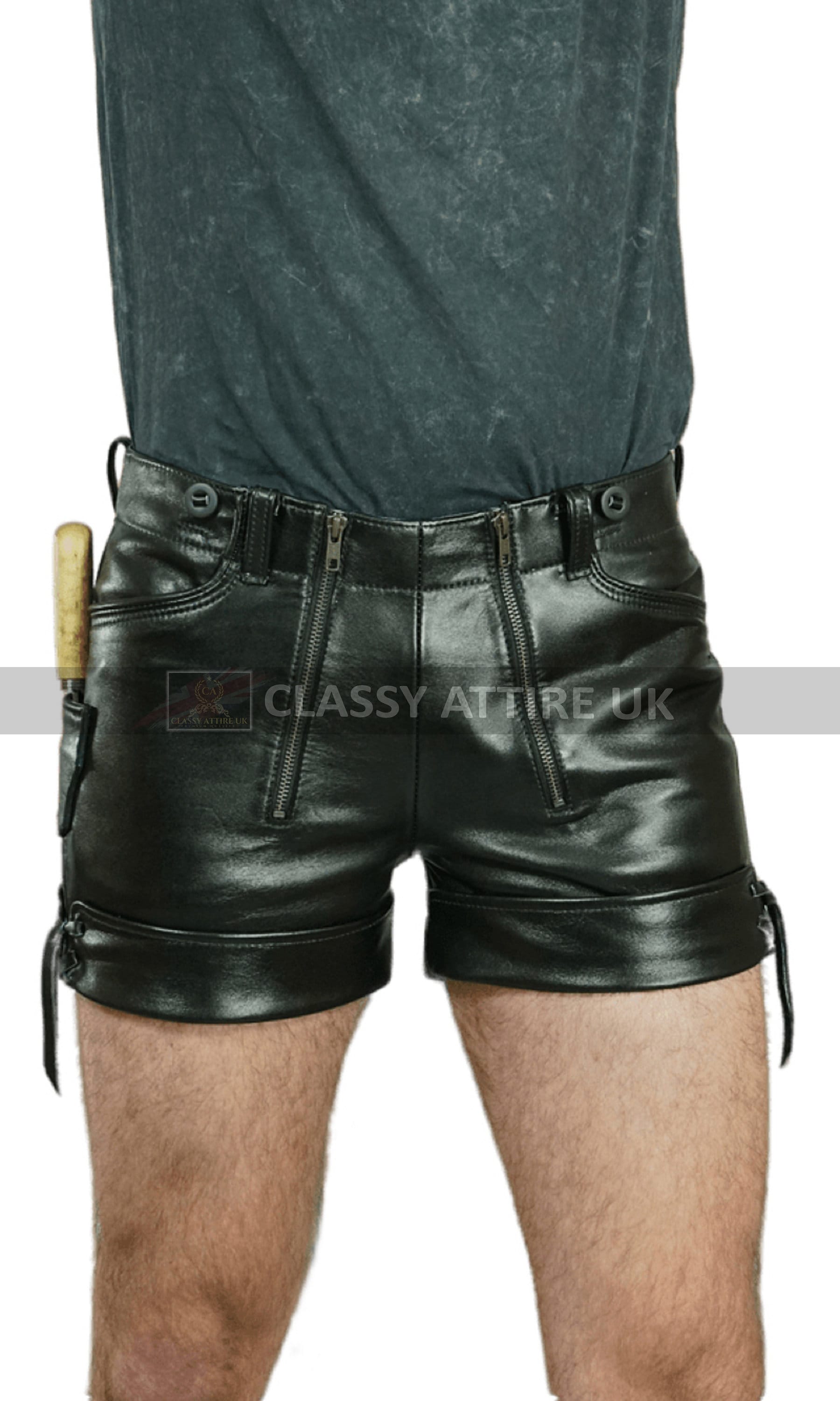 Men's Leather Bondage Shorts Mens Real Sheep Leather Chastity SHORTS ...