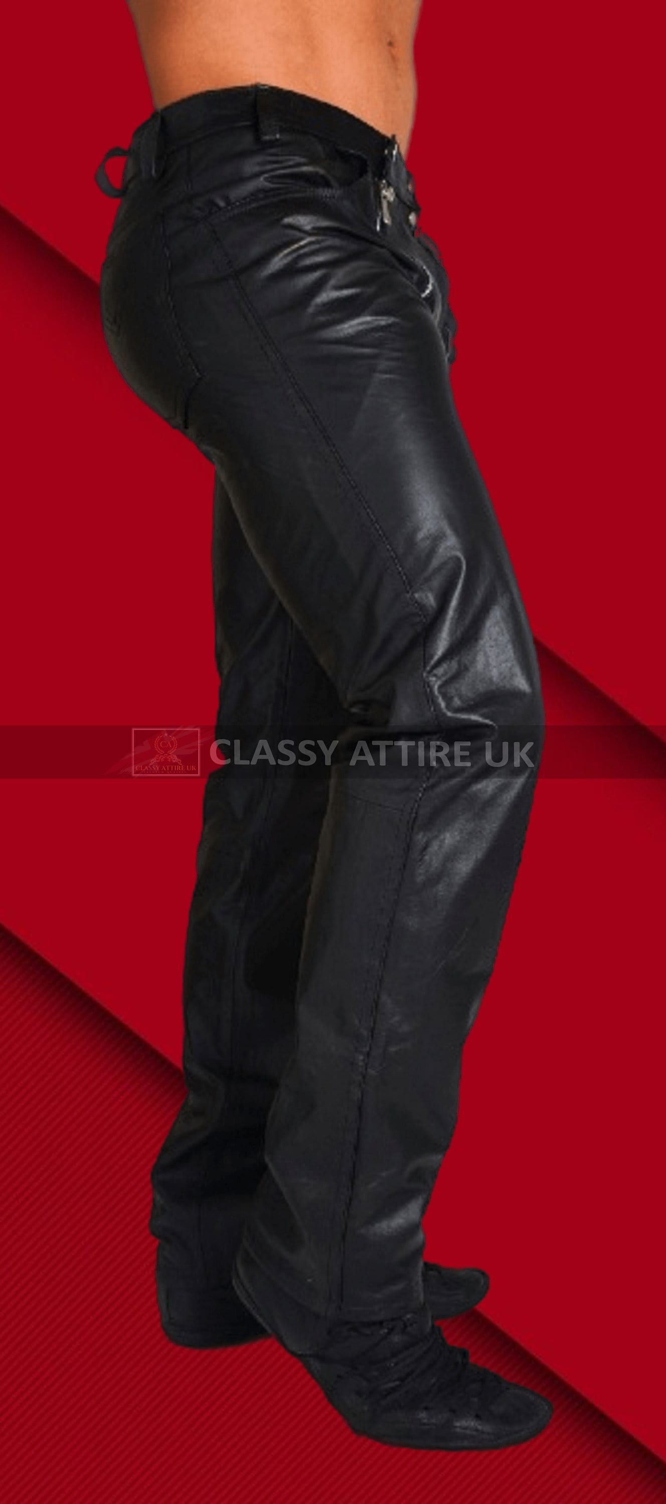 Genuine Sheep Skin Leather Pants Leather Jeans Black Party Pants Gift ...