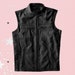 Leather Vest for Men Leather Bar Vest for Men Open Front Leather Vest ...
