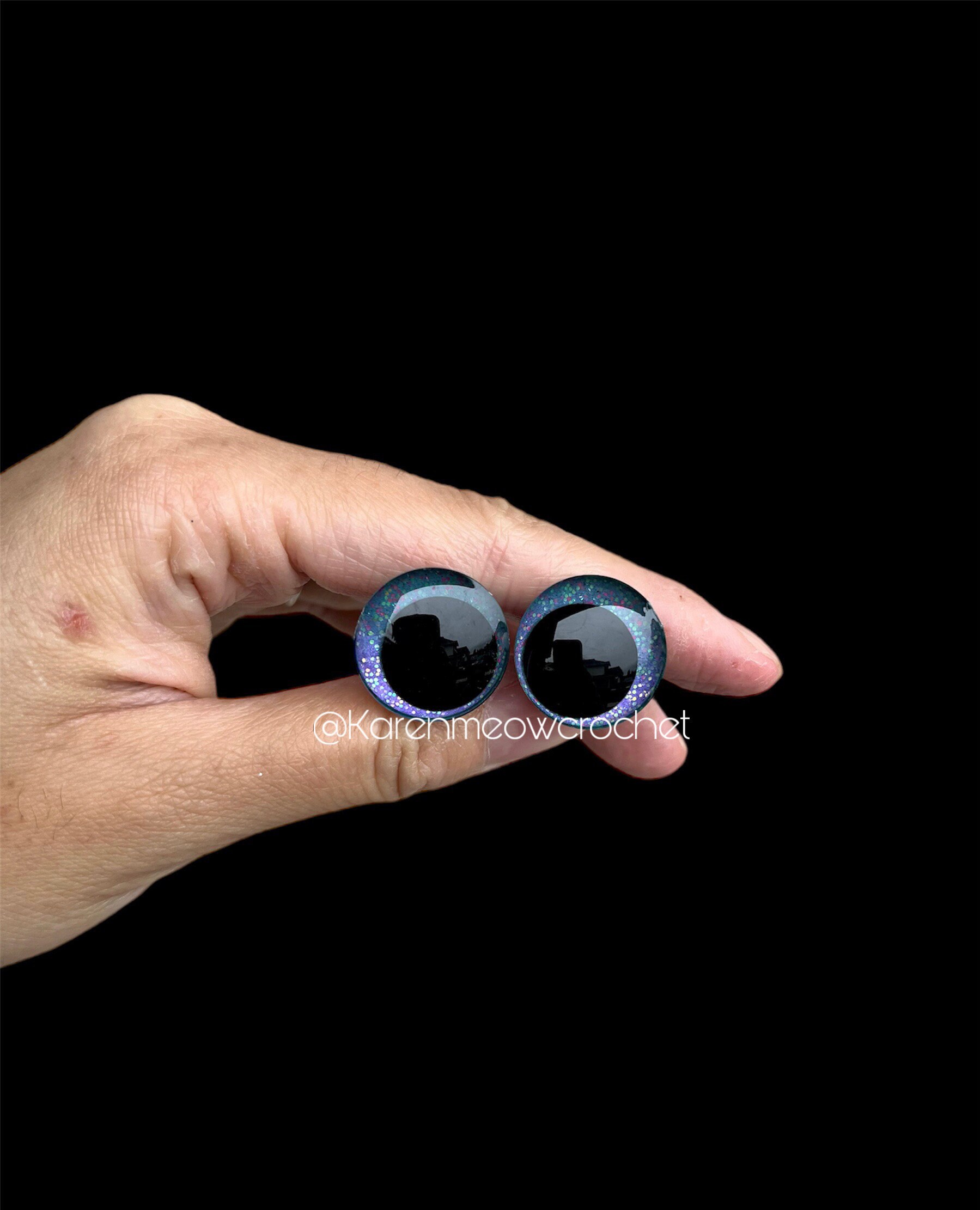 Hand Painted Safety Eyes, Blue Safety Eyes, Crochet Eyes, Amigurumi ...