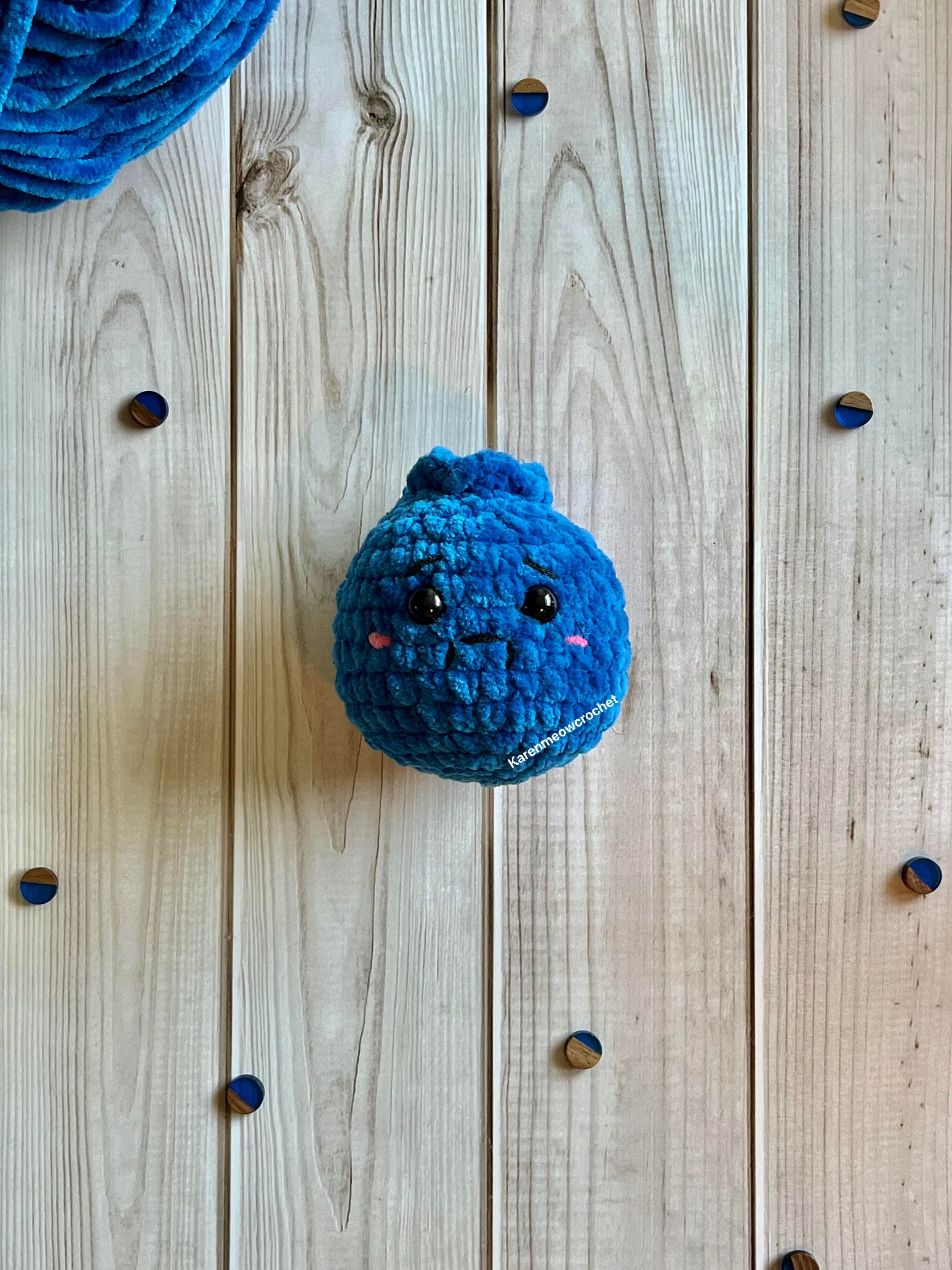 Blueberry Amigurumi Toy, Blueberry Crochet Toy, Blueberry Plushie ...